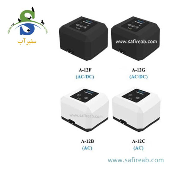 پمپ هوا شارژی قوی دو خروجی A-12F سوبو - فروشگاه اینترنتی سفیرآب